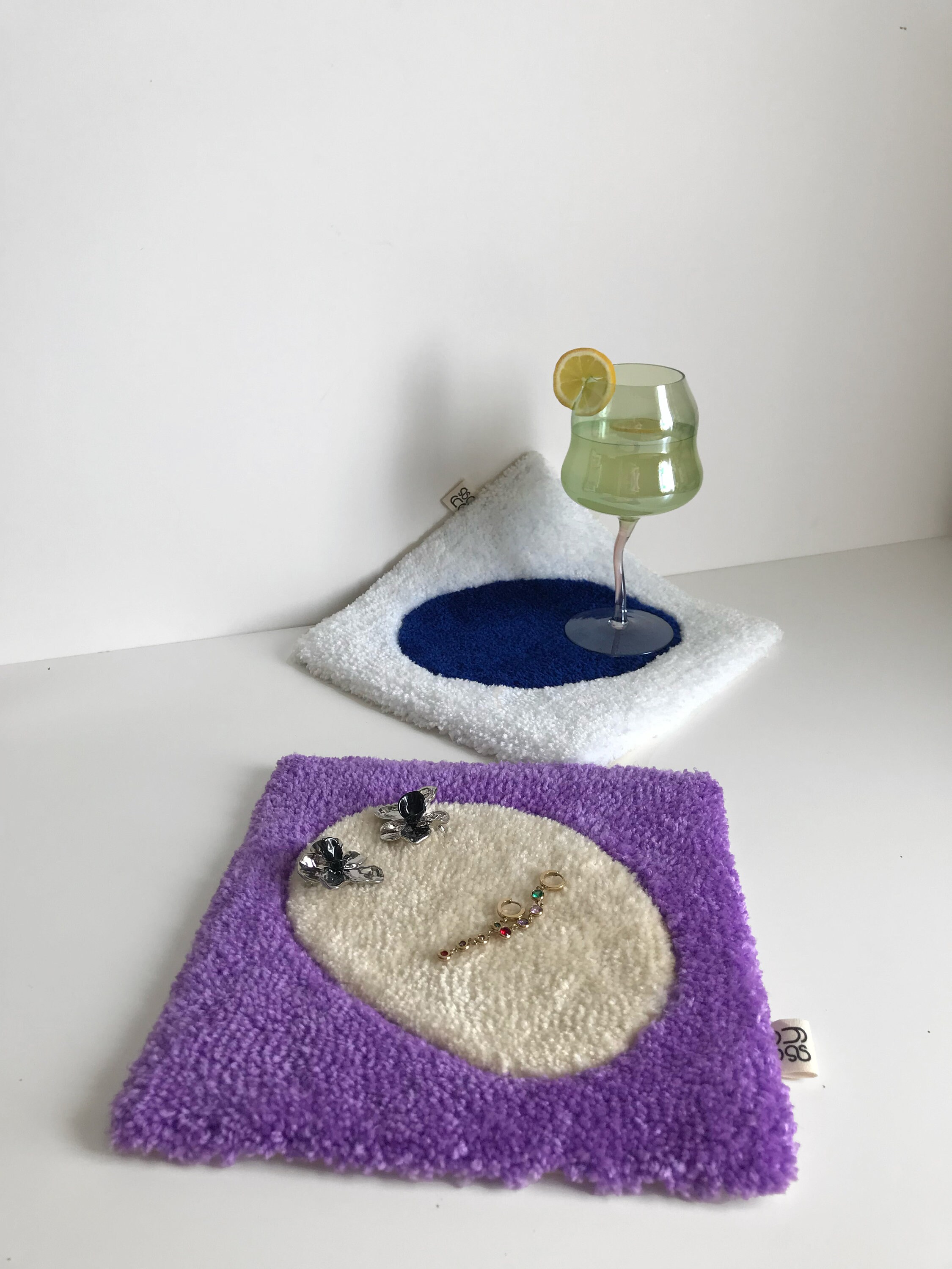 Amorphous Tufting Rug, Mini Table Rug, Tufting Rug Art, Home Decor Rug ...