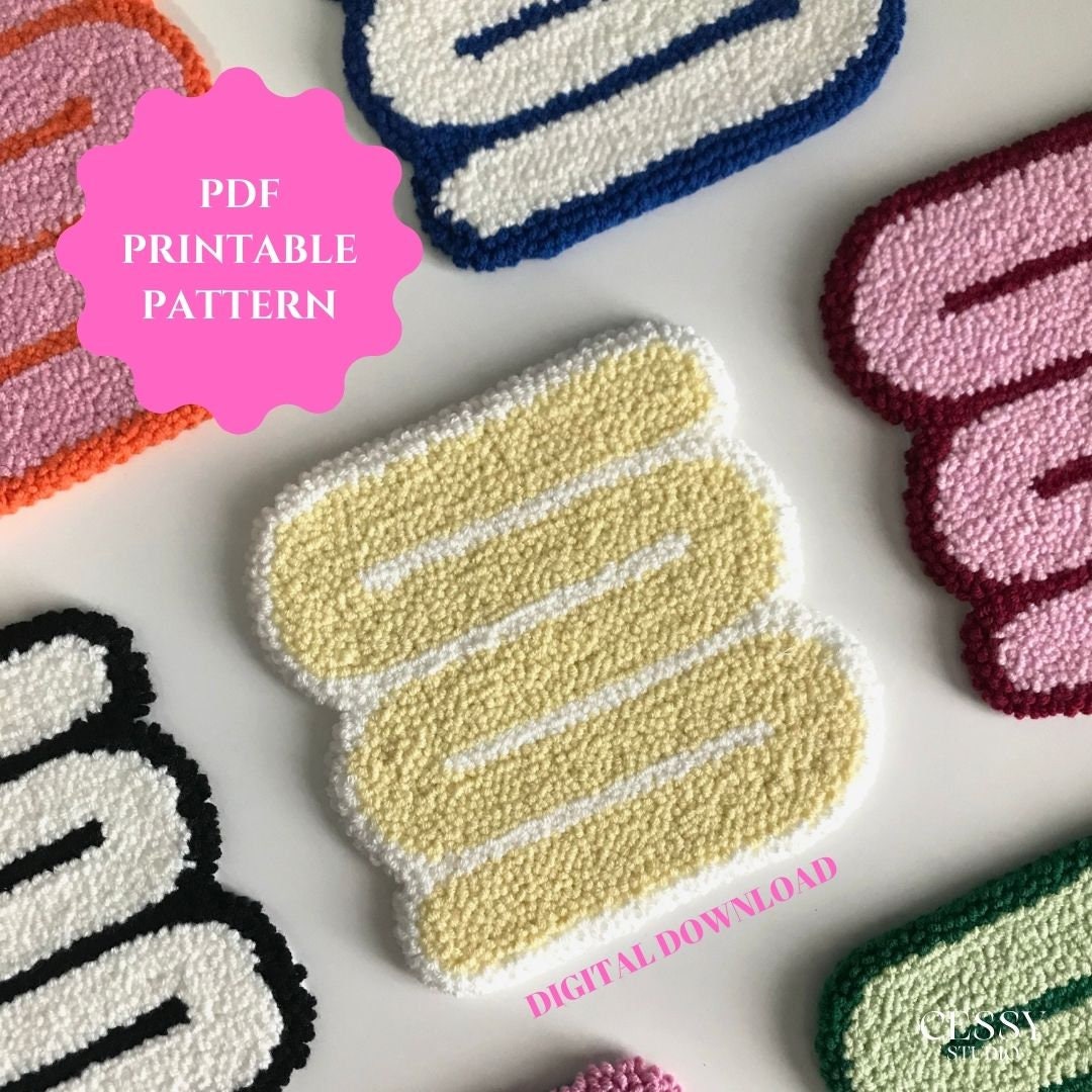 DIY Punch Needle Template, Digital Punch Needle Pattern, Digital ...