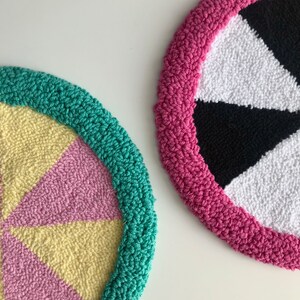 Punch Needle Rug, Mini Table Rug, Tufting Rug Art, Home Decor Rug - Etsy