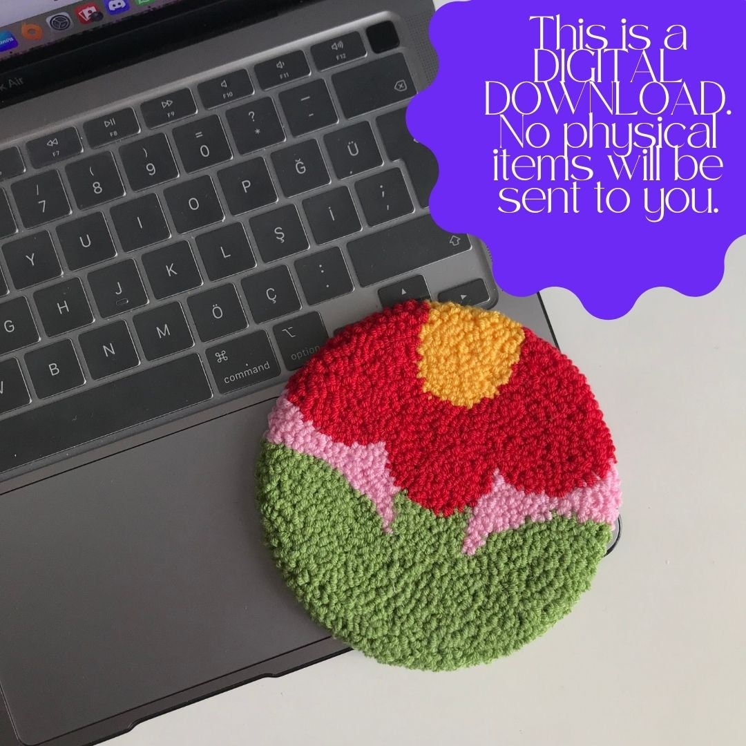 DIY Punch Needle Template, Digital Punch Needle Pattern, Digital ...