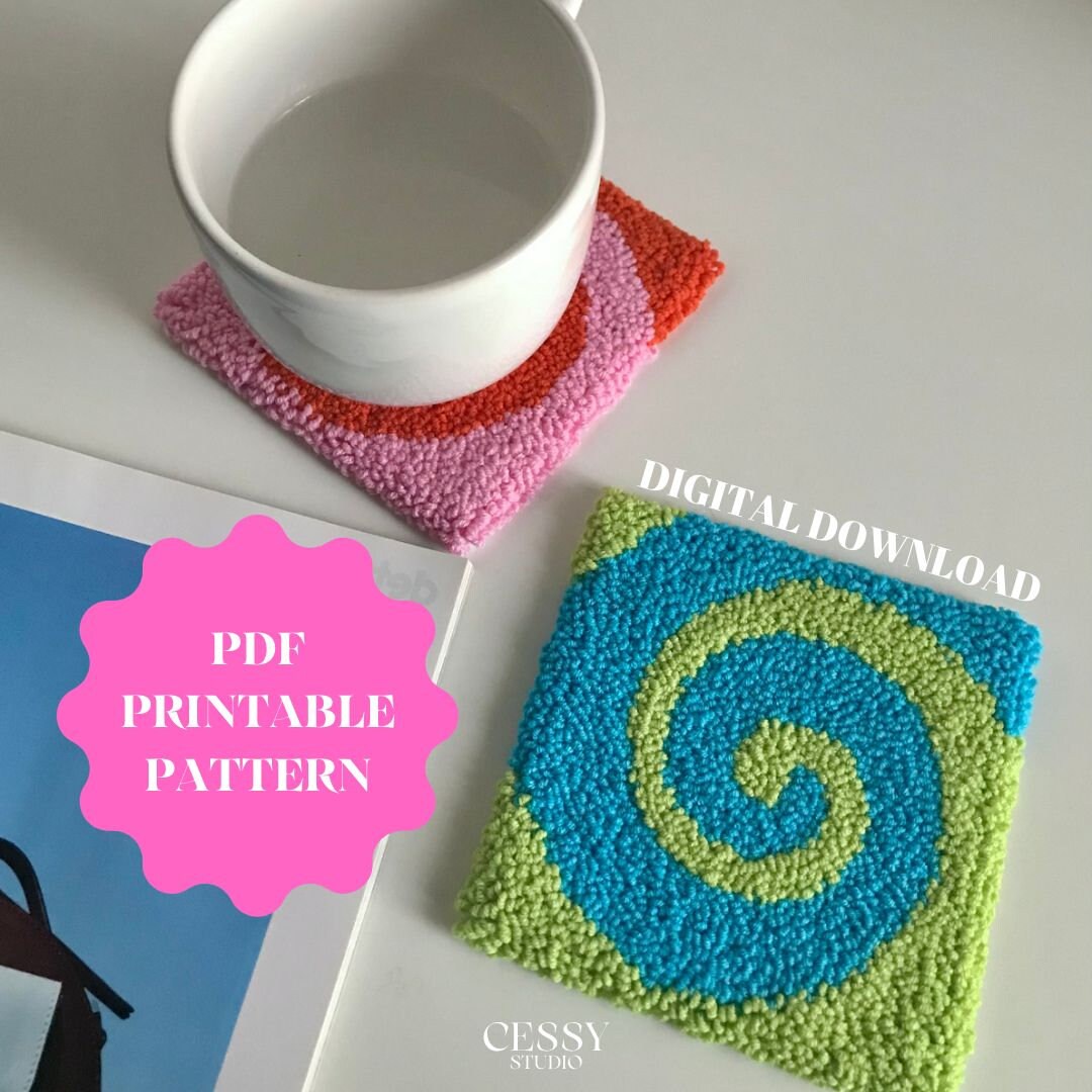 DIY Punch Needle Template, Digital Punch Needle Pattern, Digital ...