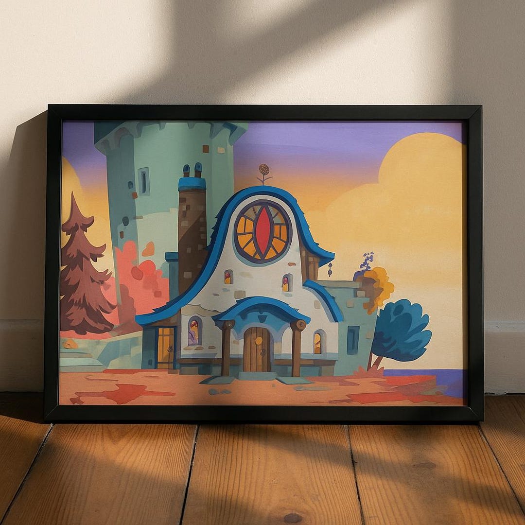 Owl House Painting Print: Whimsical Fan Handmade Art Print Poster - Etsy