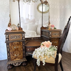 Antique Vanity/vintage Vanity/victorian Vanity/refinished Vanity/make ...