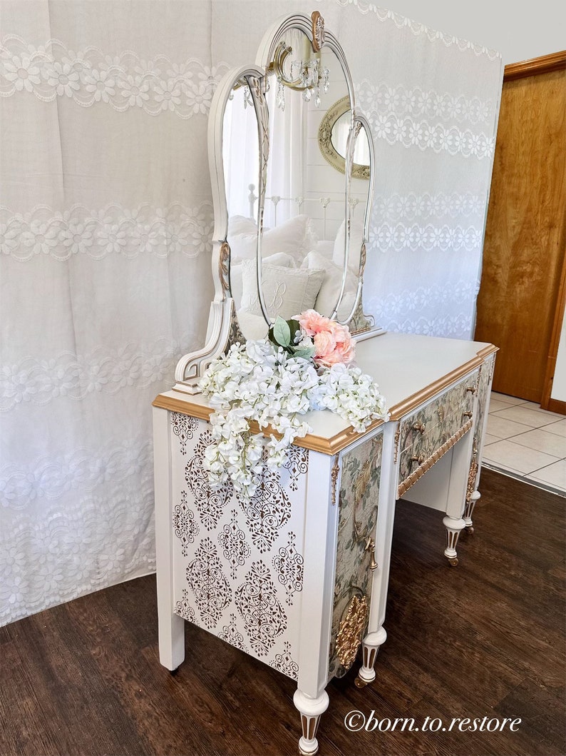 Antique Vanity/vintage Vanity/make up Vanity/dressing Table/bedroom ...