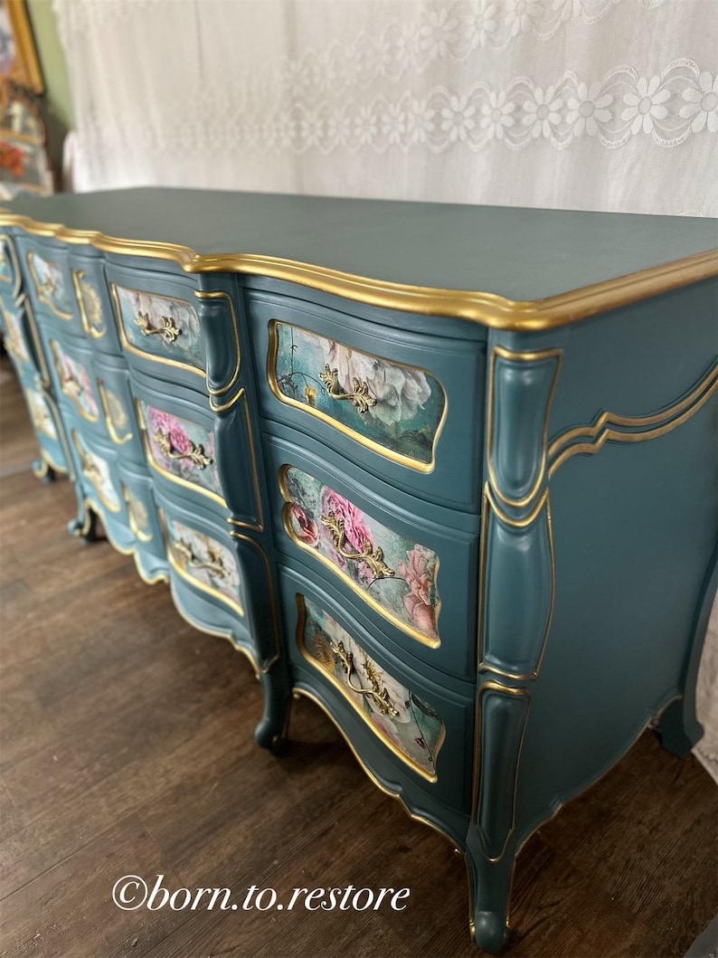 Painted Dresser/french Privincial Dresser/ Bedroom Furniture/refinish ...