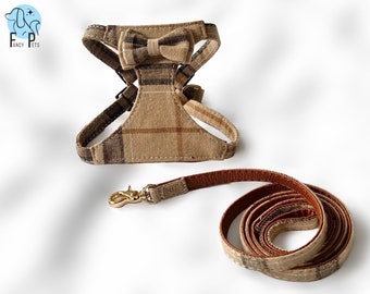 Brown Dog Harness Set - Etsy