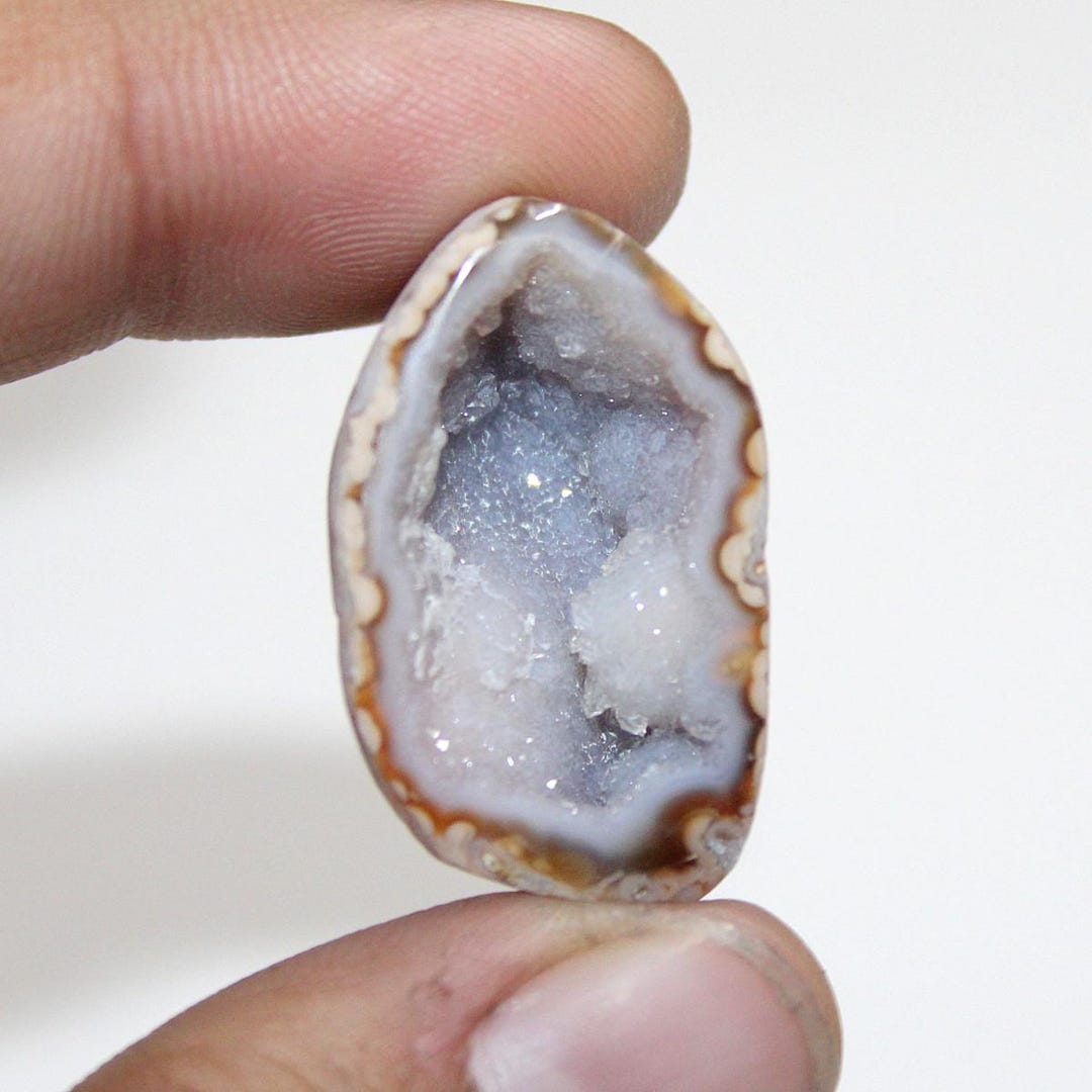 Ethereal Geode Agate Slice Nature’s Hidden Sparkle Crystal for Jewelry ...
