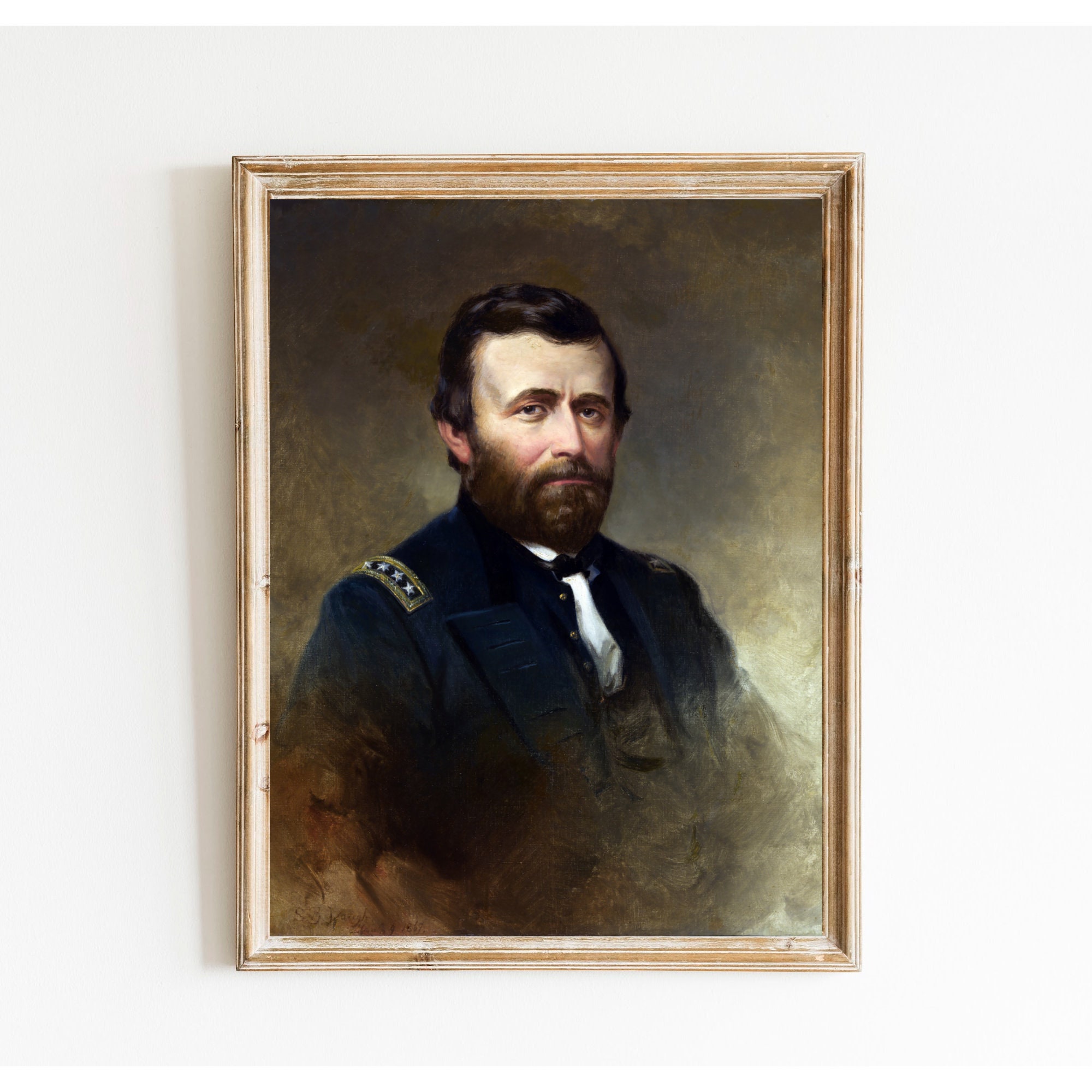 Vintage Presidential Portrait Painting Printable President - Etsy