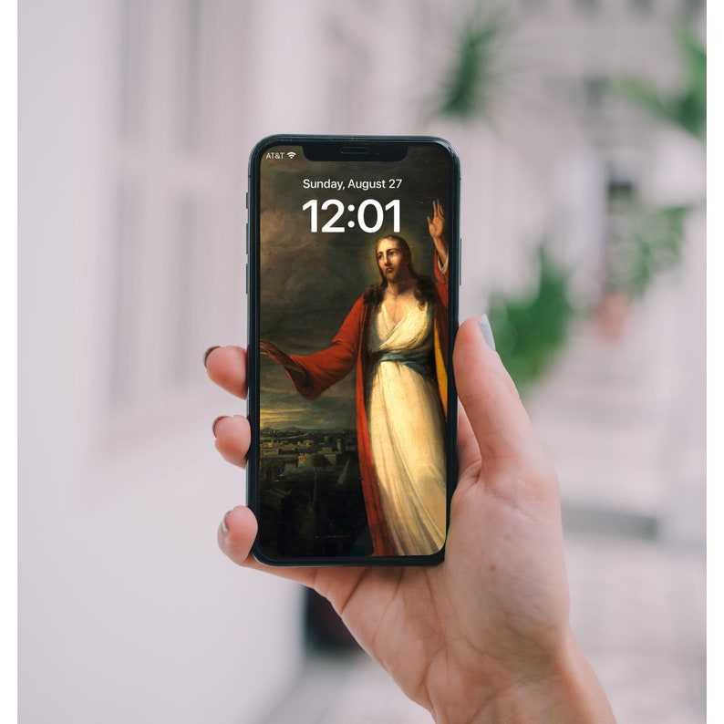 Jesus Christ iPhone Wallpaper, Vintage Religious Christian Phone Screen ...