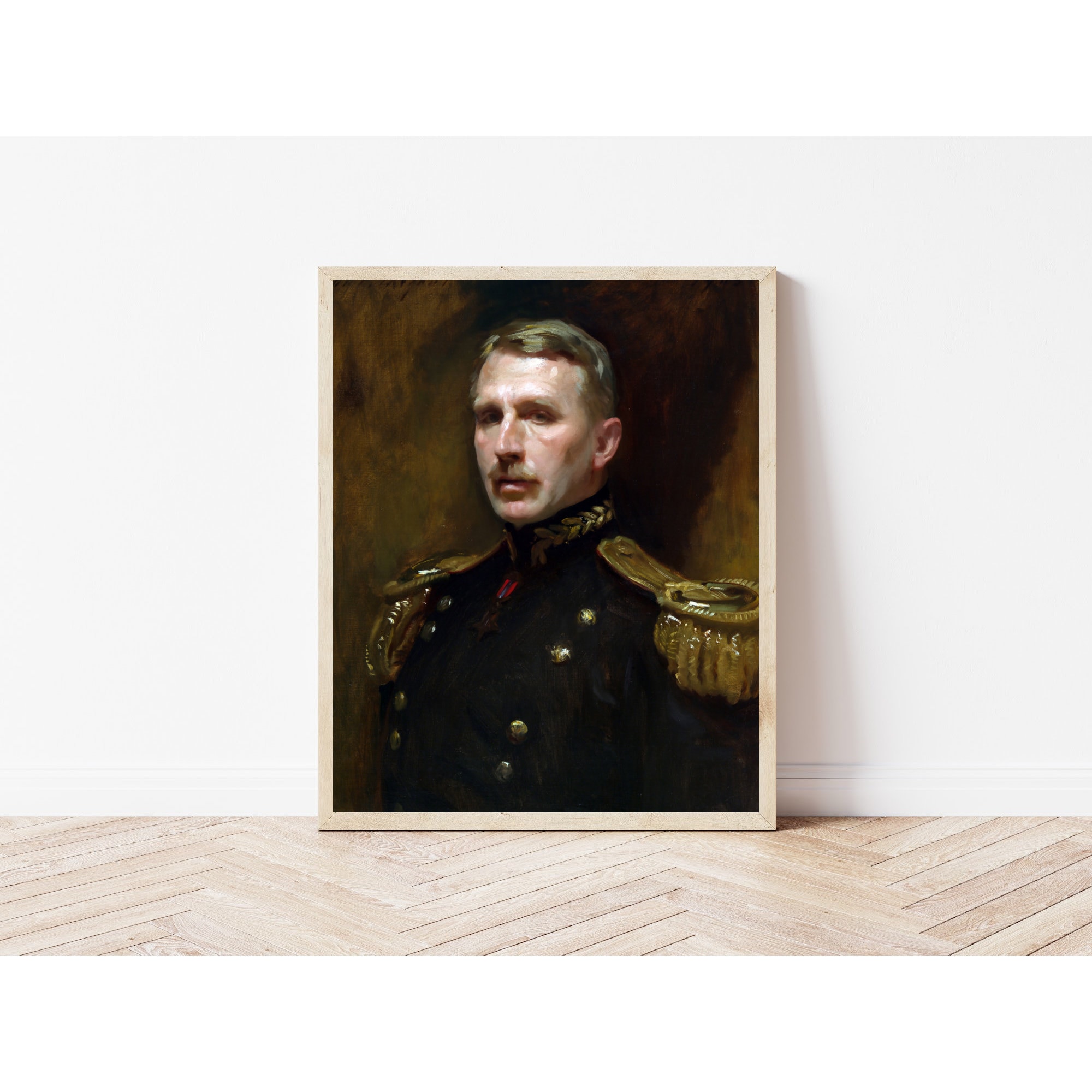 Vintage US Army General Portrait Painting Printable, Rough Riders ...