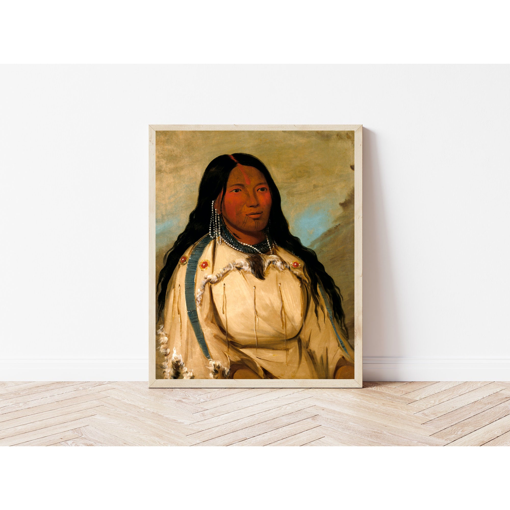 Antique Printable Cree Woman Portrait Female Native American - Etsy