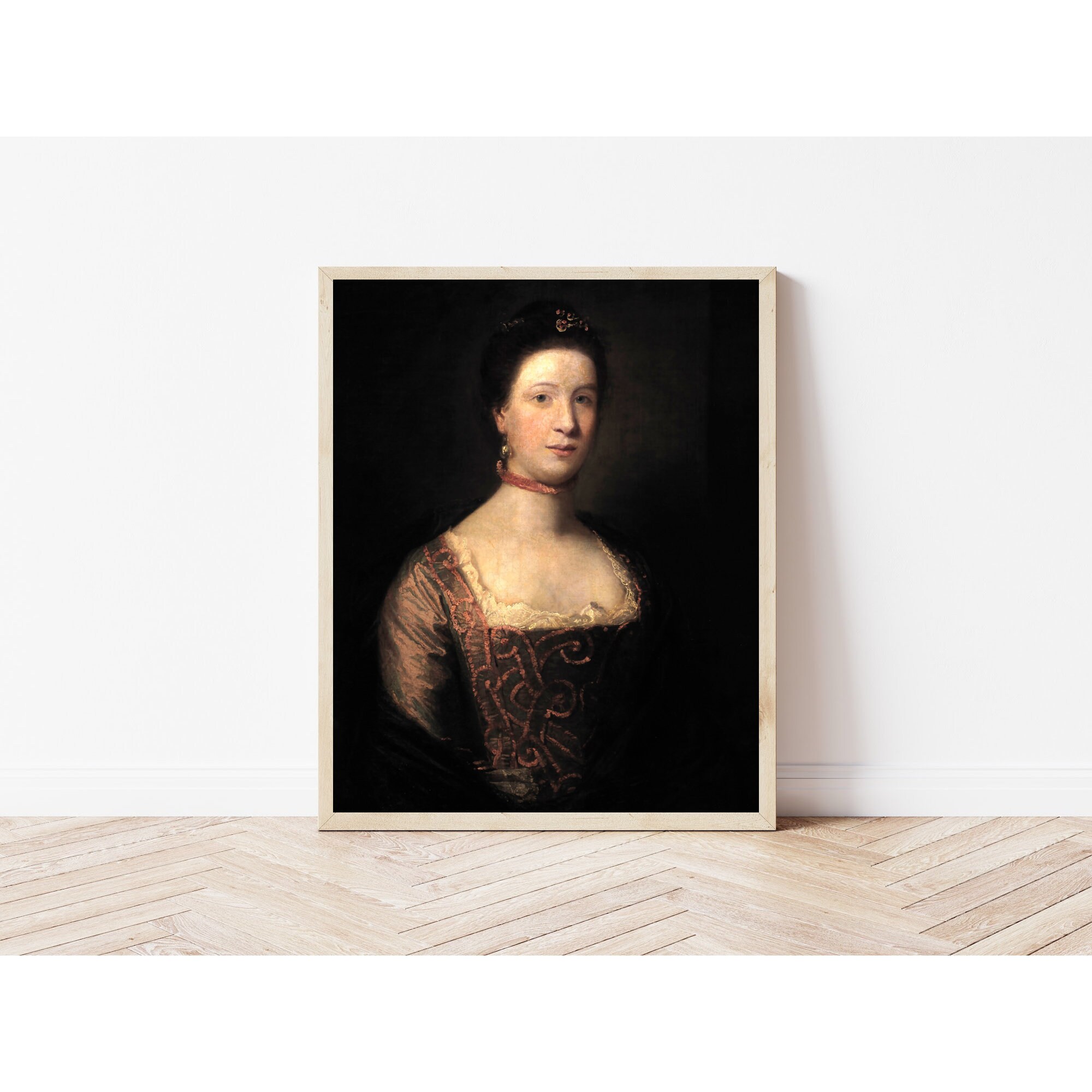 Antique Portrait of a Lady Painting Printable, Female Victorian Woman ...