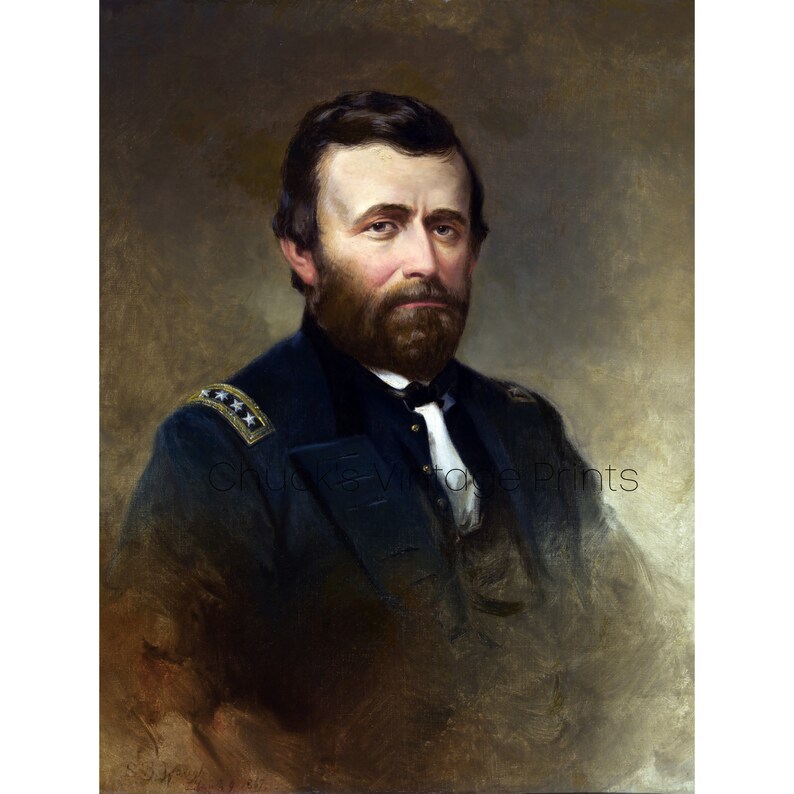 Vintage Presidential Portrait Painting Printable President - Etsy