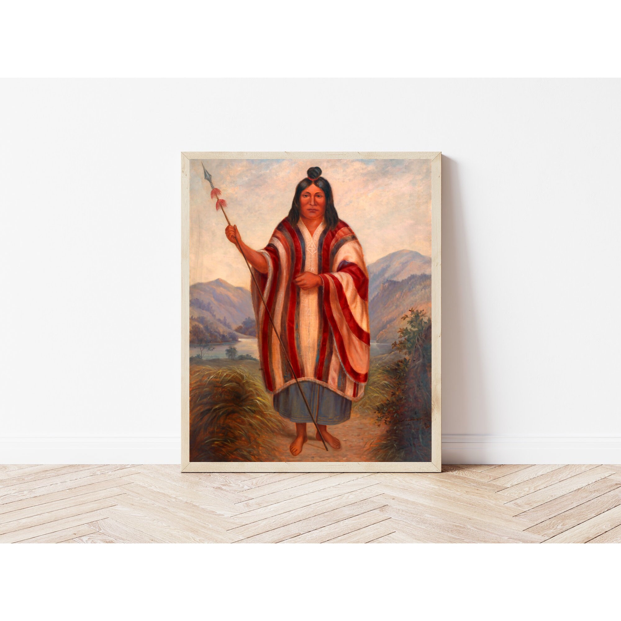 Antique Printable Portrait of a Peruvian Indian Male, Native American ...