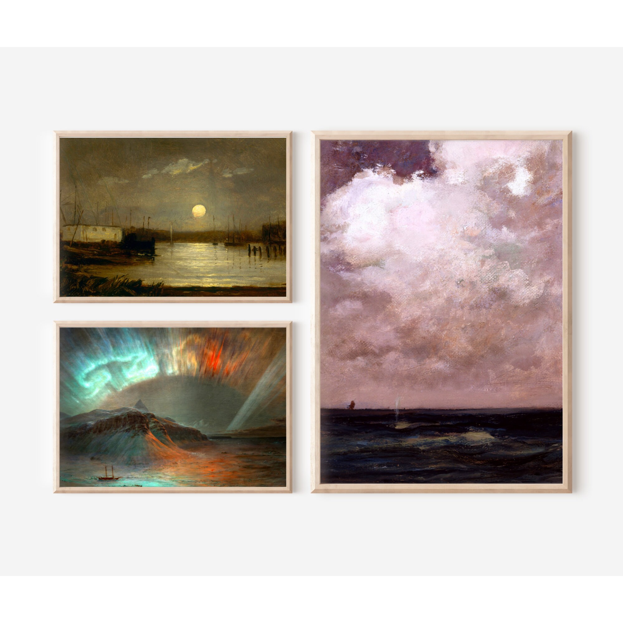 Printable Vintage Gallery Wall Art Set, Antique Art Collection Painting ...