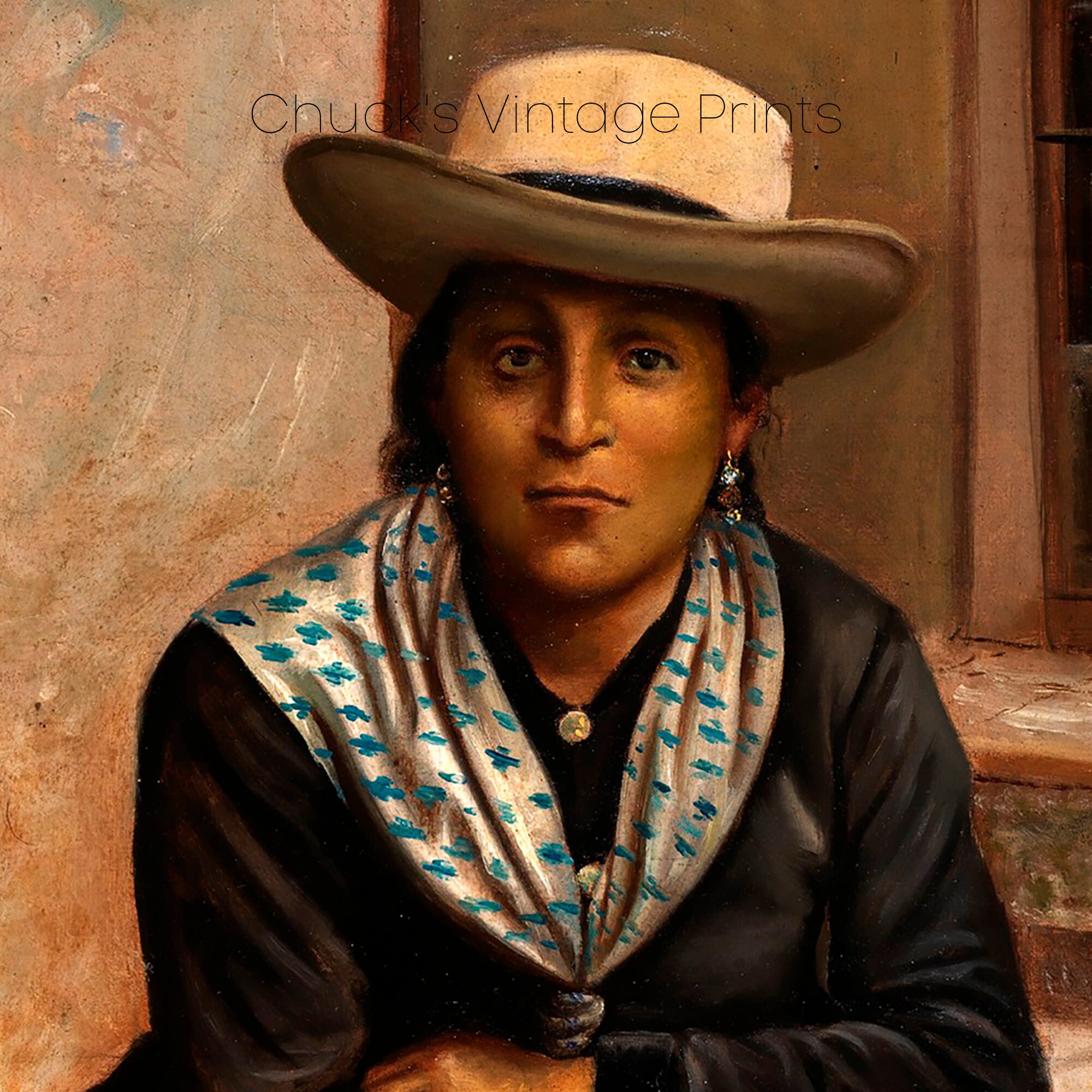 Antique Printable Portrait of Peruvian Woman 4 South American Female ...