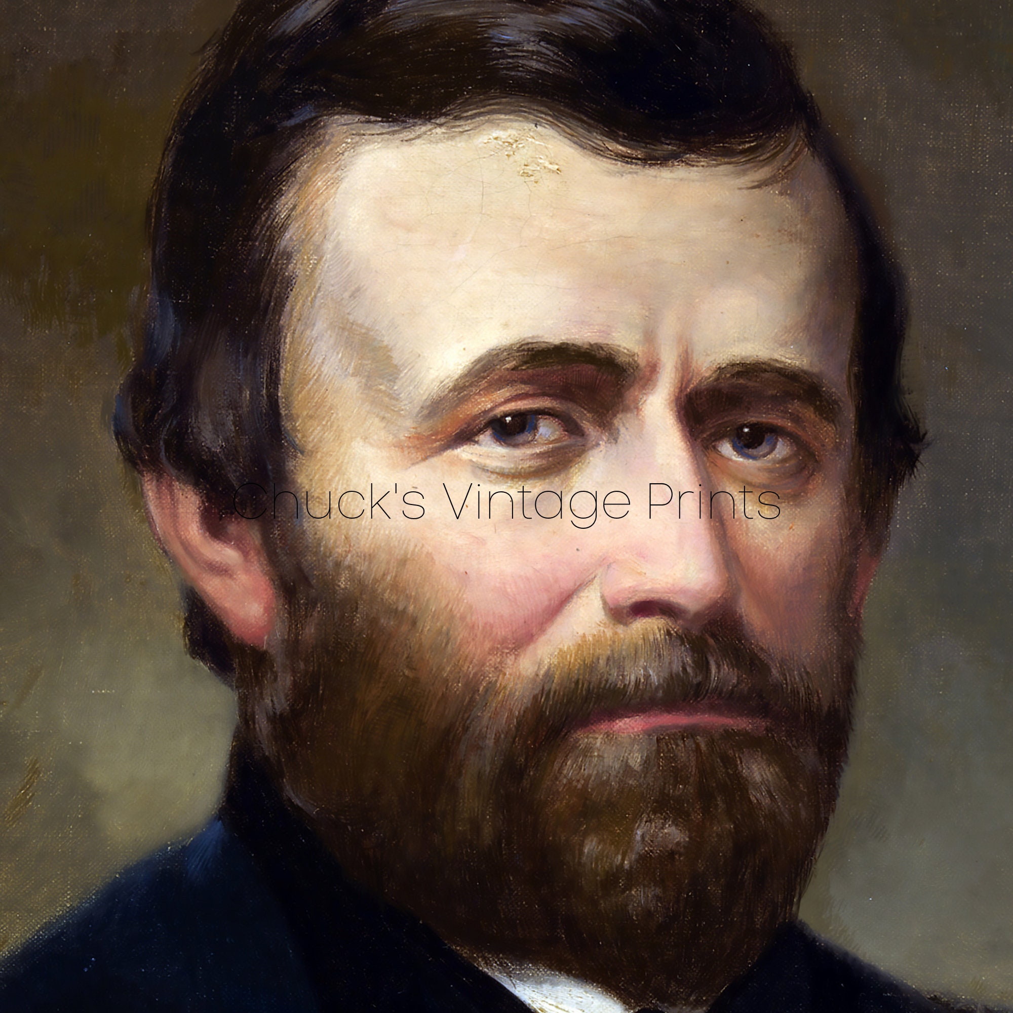 Vintage Presidential Portrait Painting Printable President - Etsy