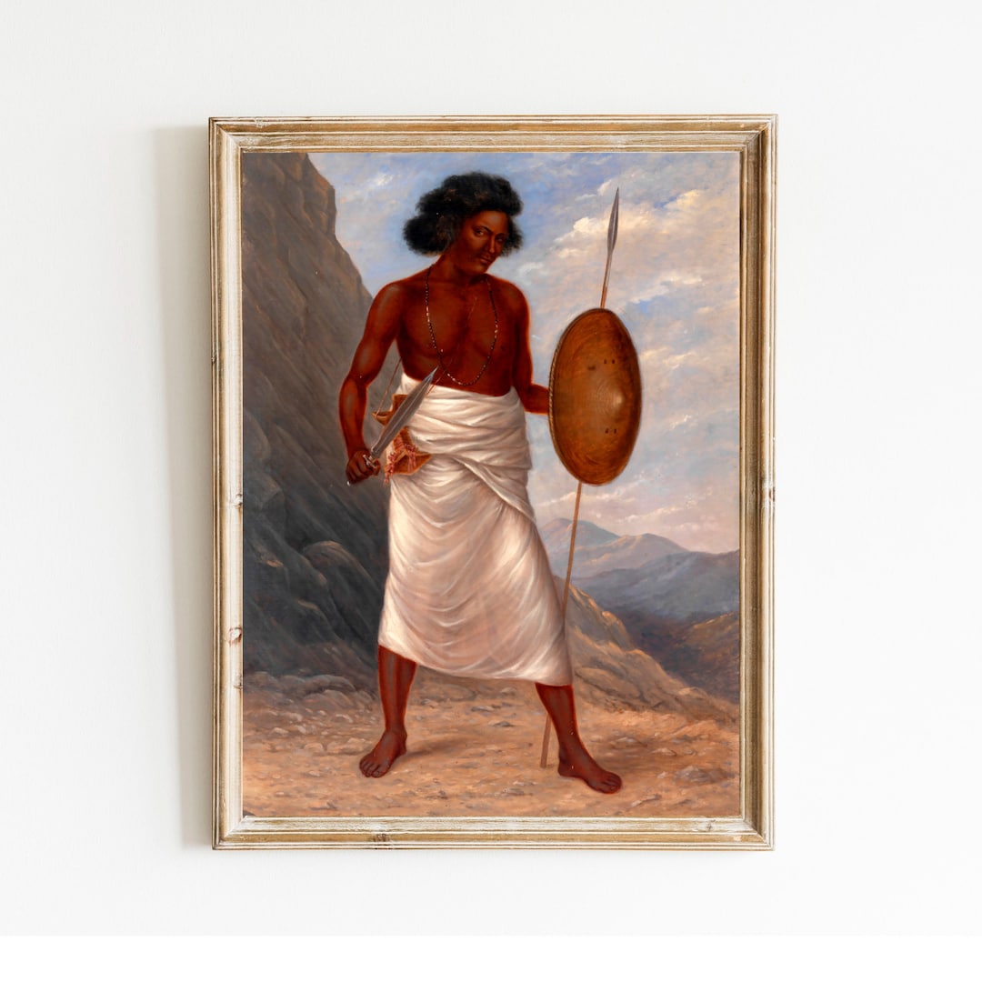 Antique Printable Portrait of a Somali Man, Somalian Male Indigenous ...