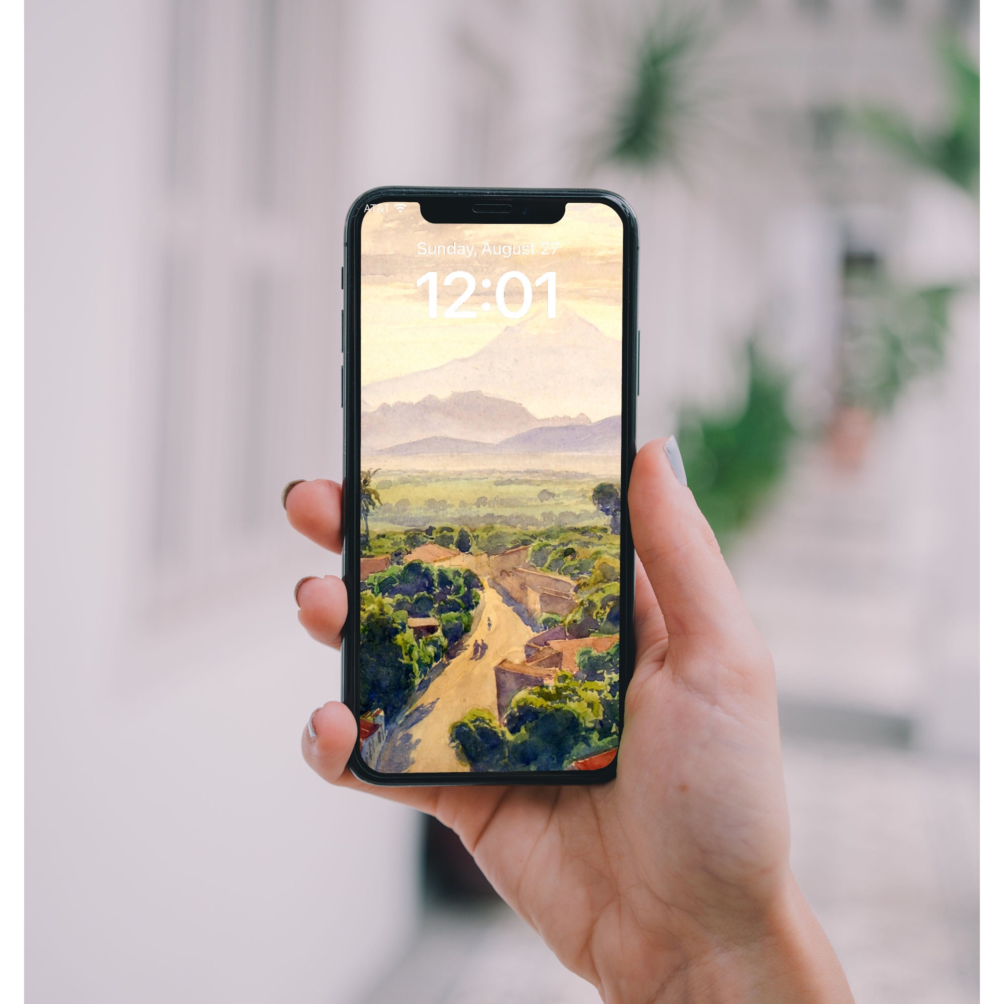 Mexican Landscape iPhone Wallpaper, Vintage Mexico Cell Phone Screen ...