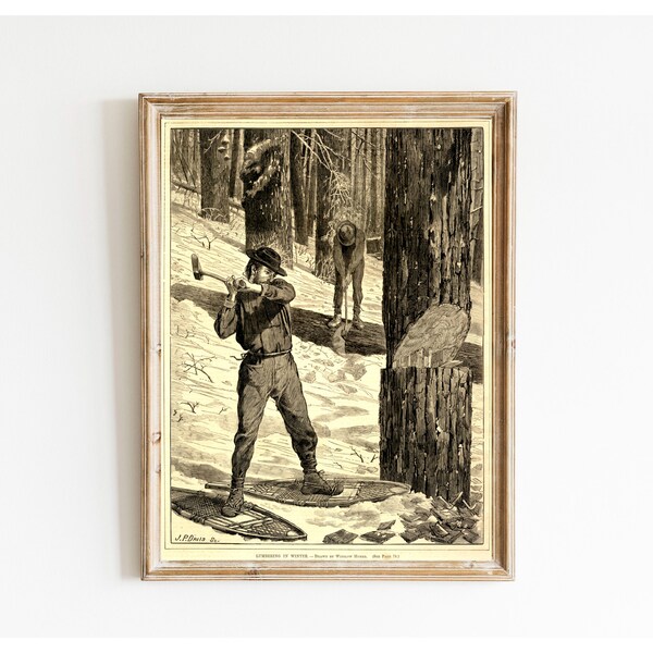 Lumberjack Wall Art - Etsy