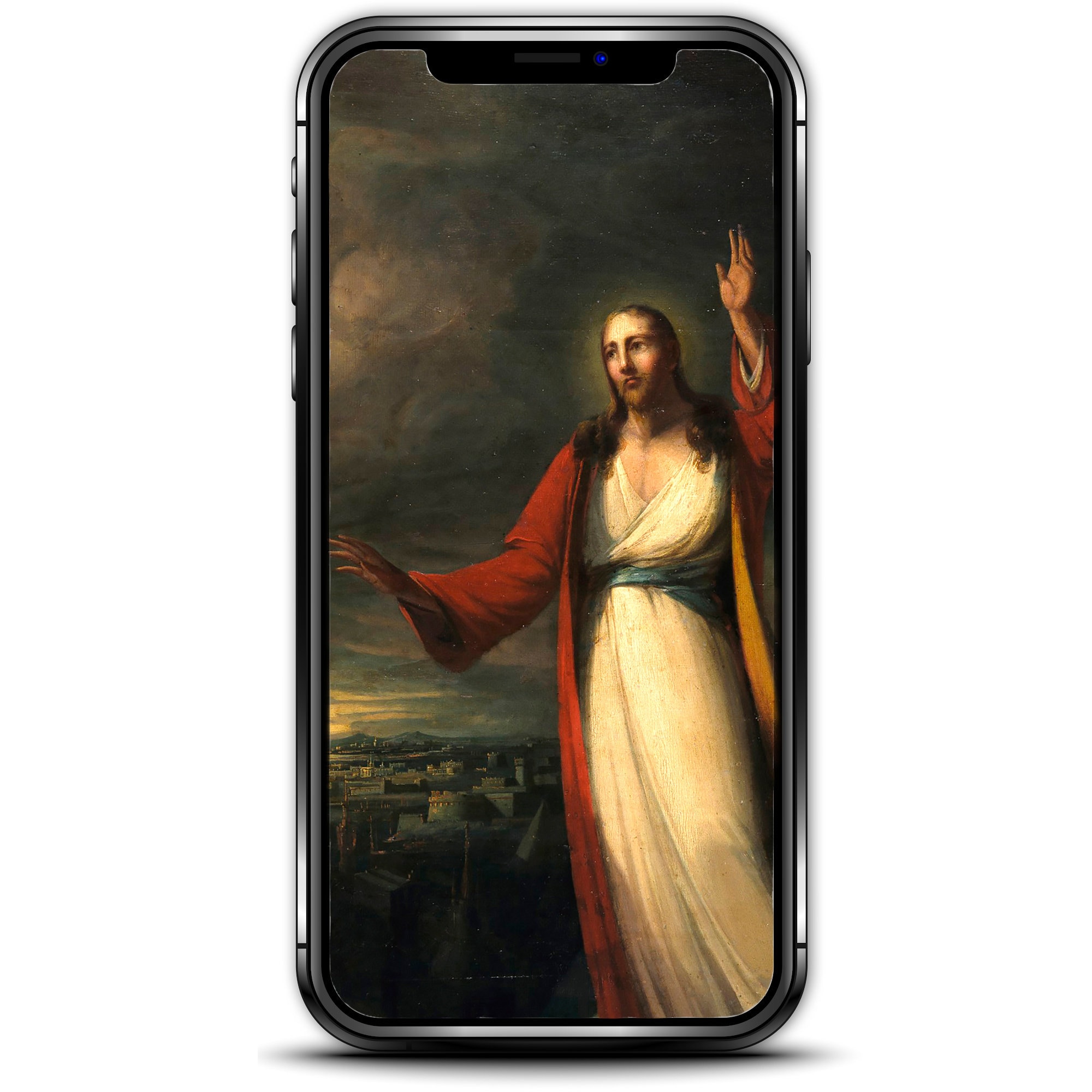 Jesus Christ iPhone Wallpaper, Vintage Religious Christian Phone Screen ...