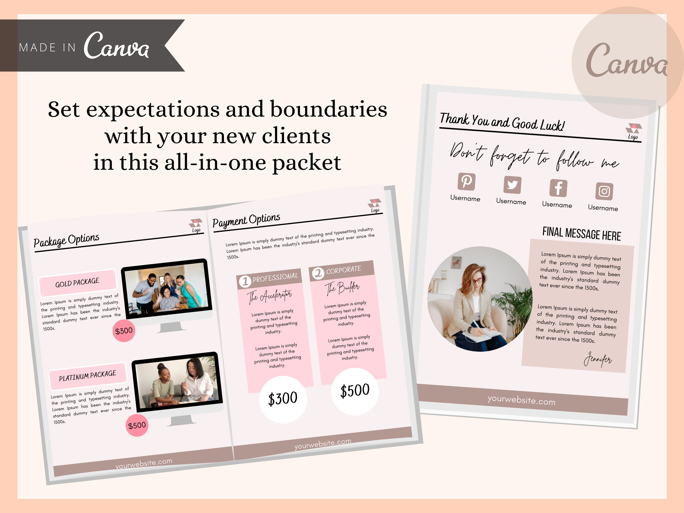 22 Client Welcome Packet Template for Coaches, Client Onboarding ...
