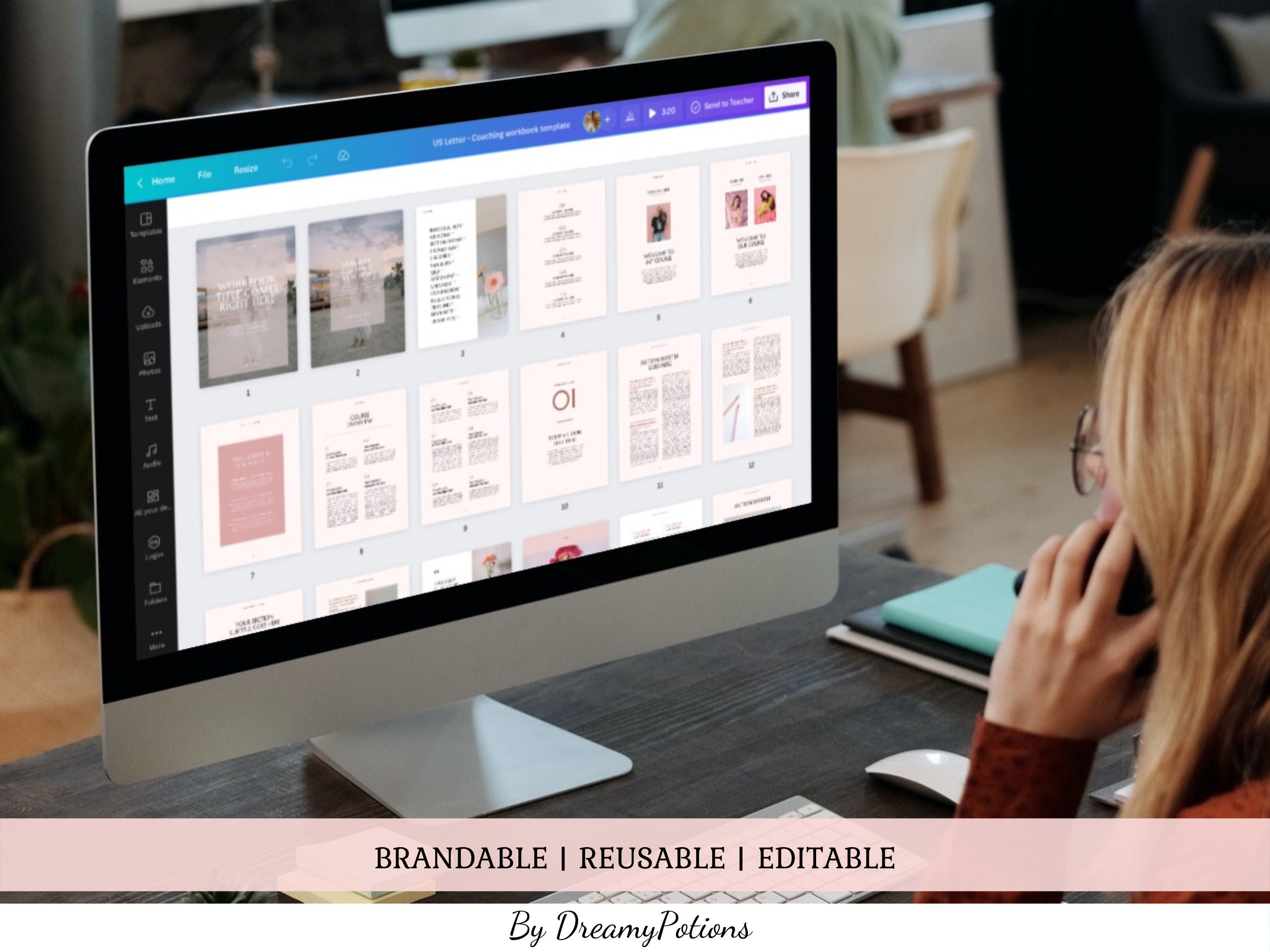 40 Coaching/online Course Workbook Template for Coaches, Lead Magnet ...