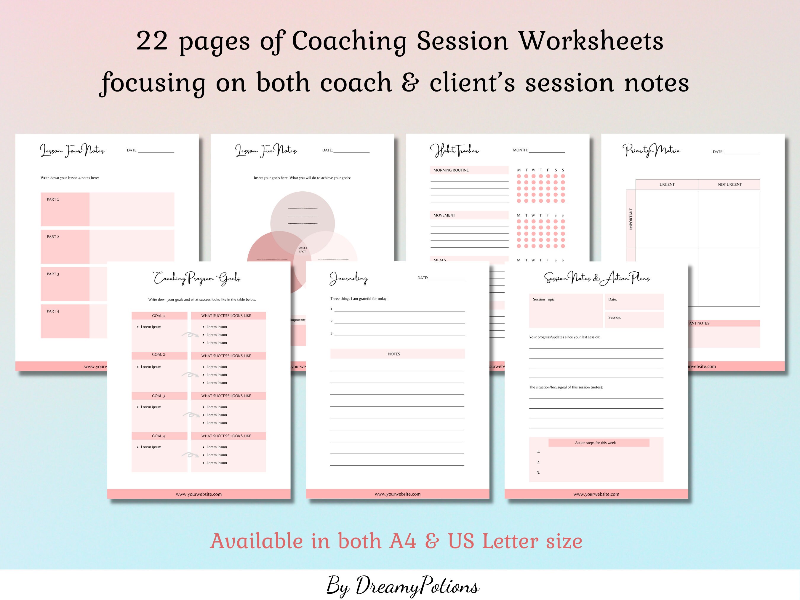 7 in 1 Bundle Coaching Business Basic Start up Toolkit for Life Coach ...