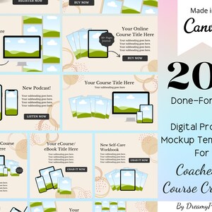 20+ Digital Product Mockup Templates, Online Course Mockup, Course ...