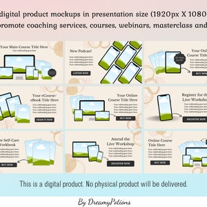 20+ Digital Product Mockup Templates, Online Course Mockup, Course ...