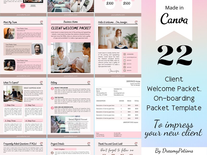 22 Client Welcome Packet Template for Coaches, Client Onboarding ...
