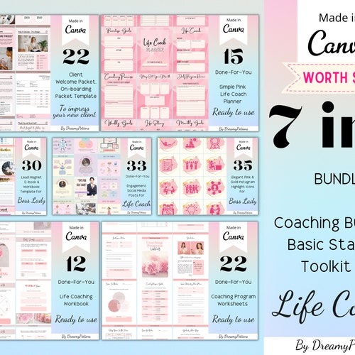 7 in 1 Bundle Coaching Business Basic Start up Toolkit for | Etsy