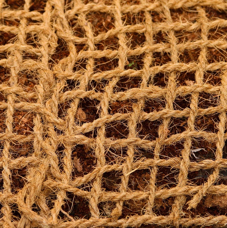 Coir Netting: Biodegradable Erosion Control Mat (1m X 20m) - Etsy UK