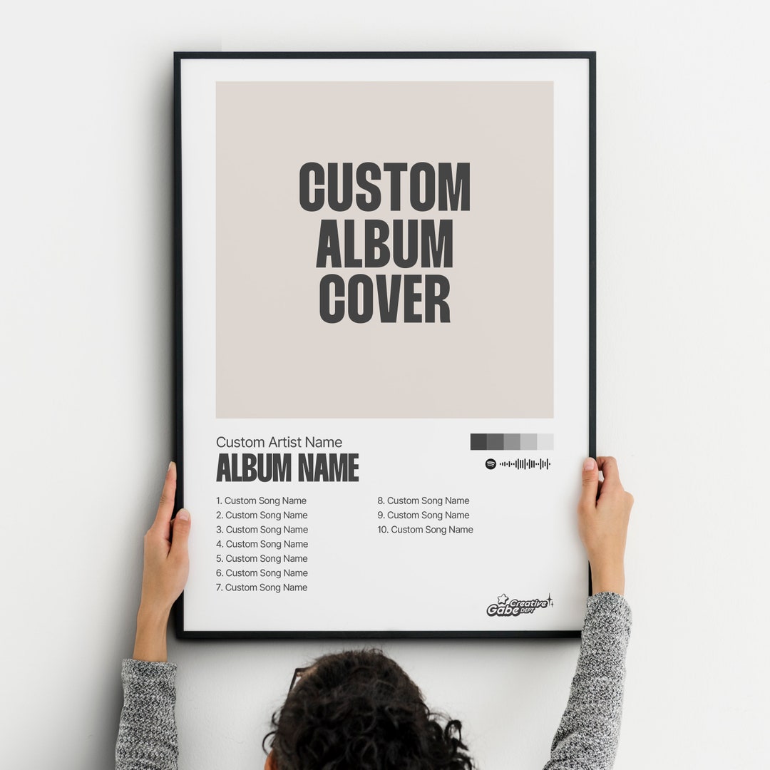 Custom Album Art Print - Digital Download Poster for Wall Decor ...