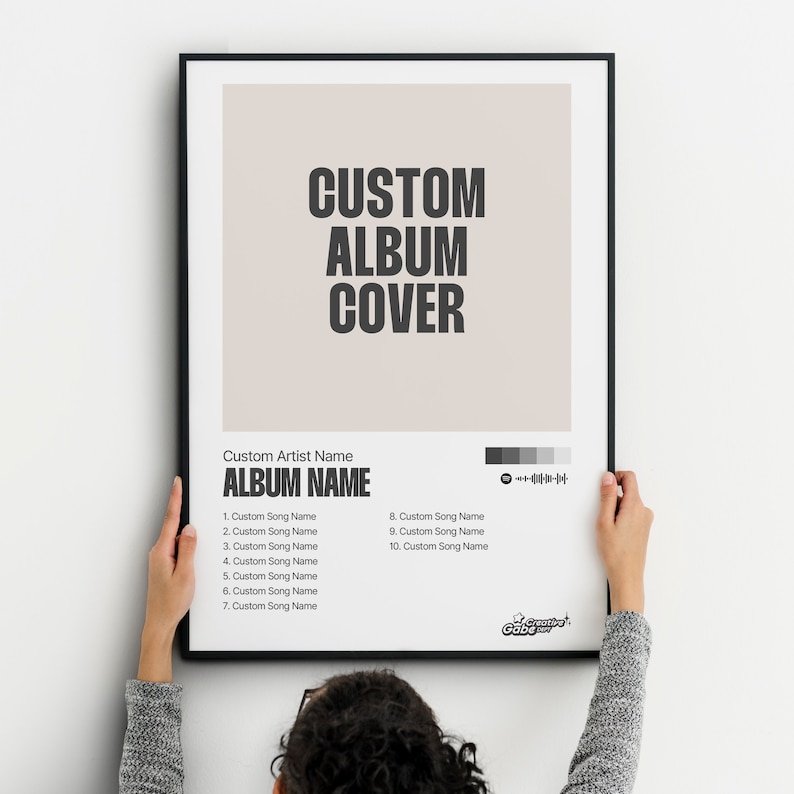 Custom Album Art Print - Digital Download Poster for Wall Decor ...