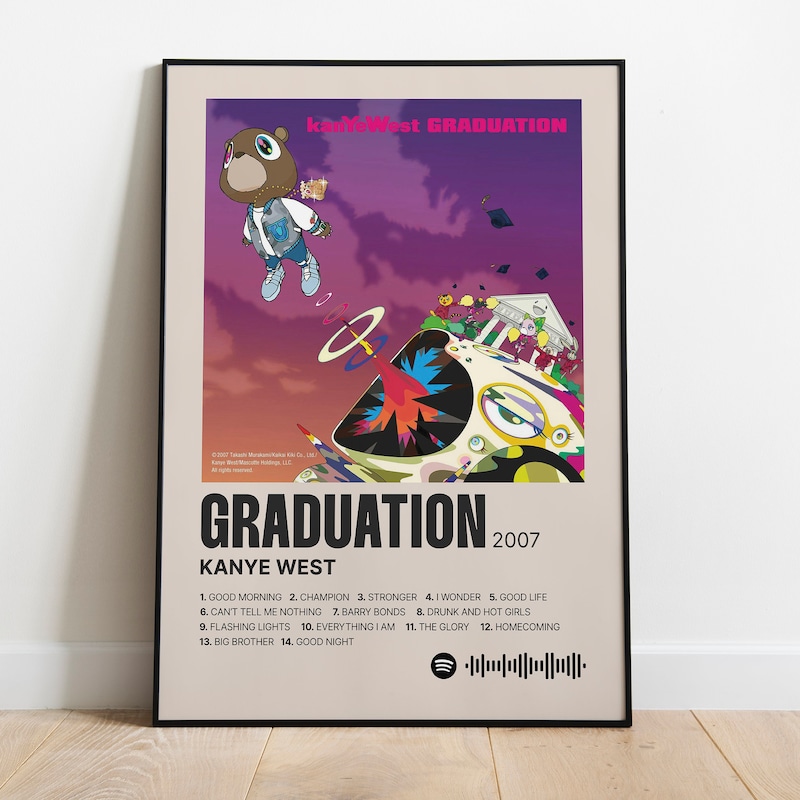 Graduation Kanye West Poster - Etsy