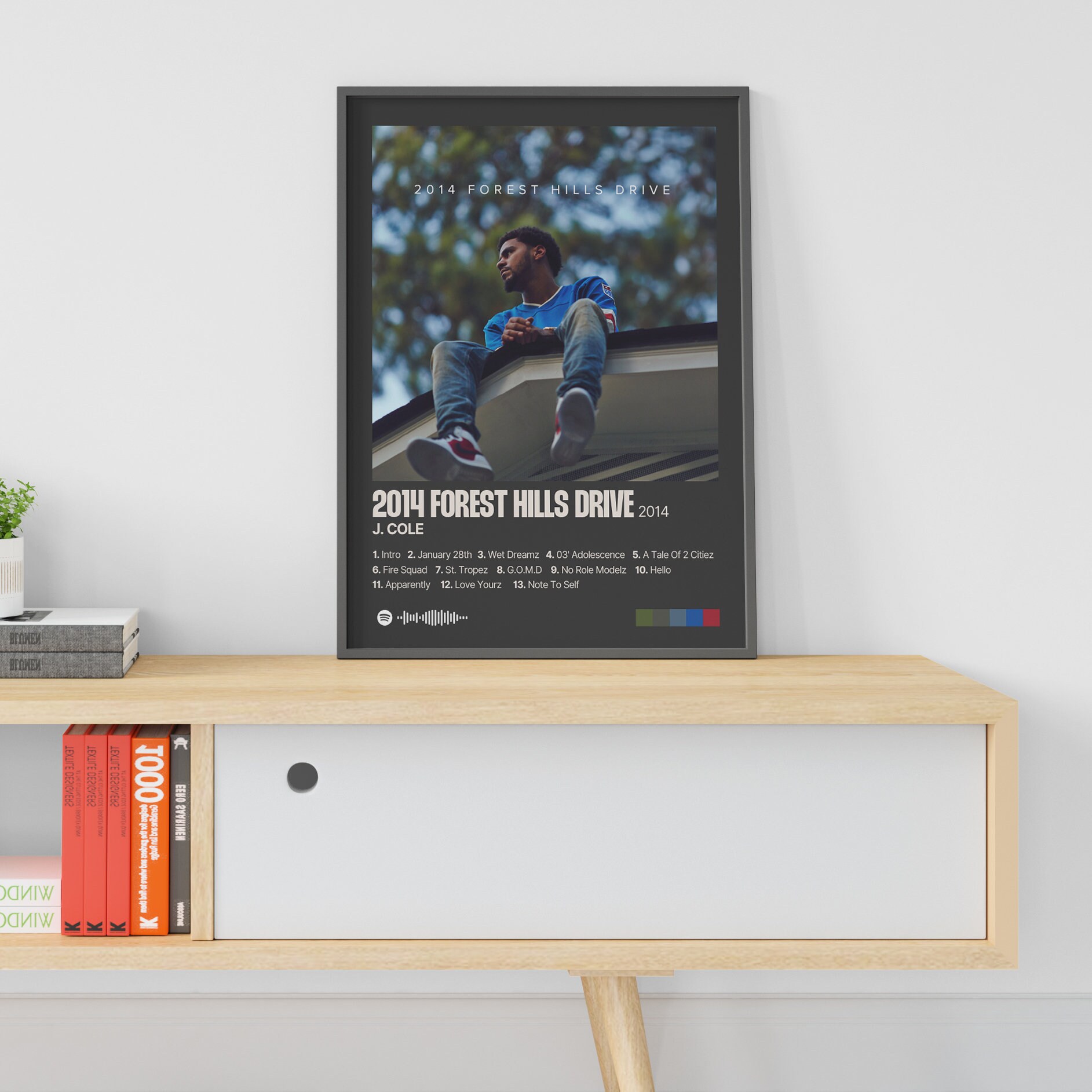 J. Cole - 2014 Forest Hills Drive - Custom Album Print - HD Album Cover ...