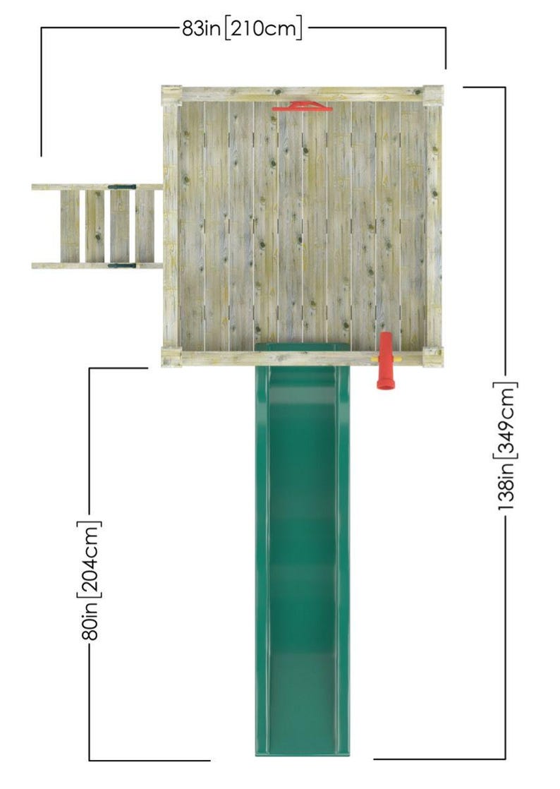 DIY Tower Climbing Frame Woodworking Plans: Kids Playground Slide ...