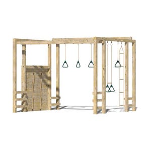 DIY Ninja Warrior Playset Woodworking Plans: Backyard Obstacle Course ...