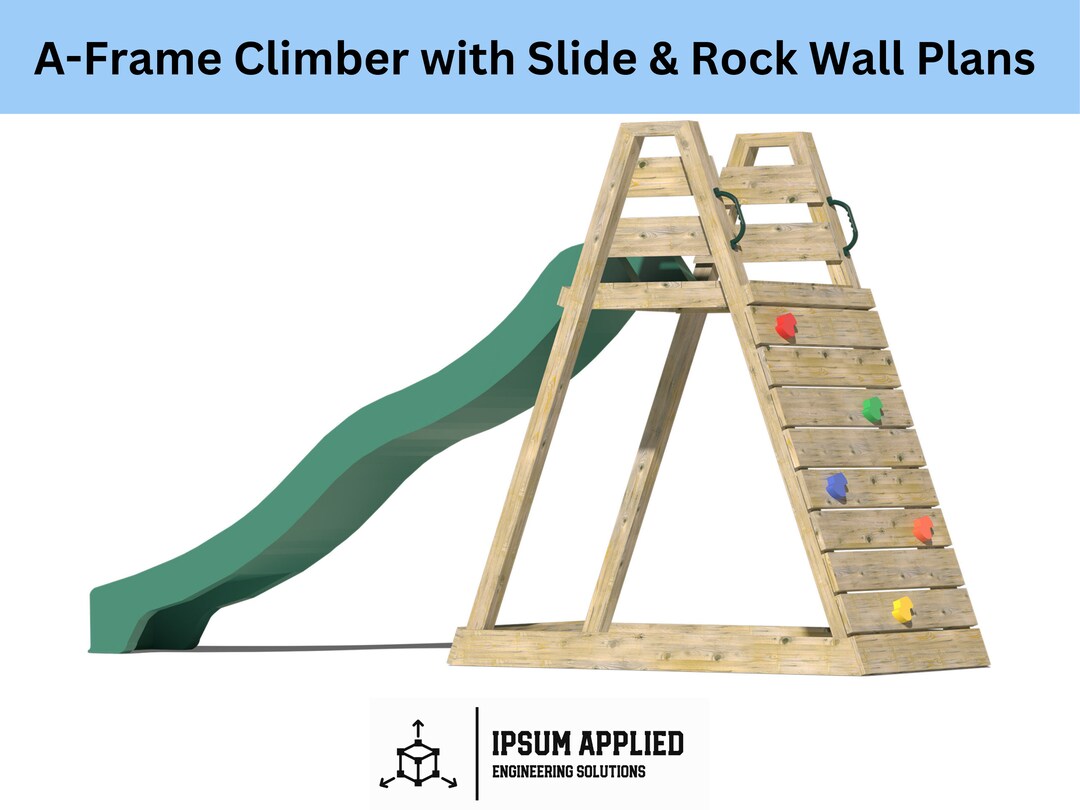 DIY A-frame Climber Woodworking Plans – Kids Outdoor Playground With ...
