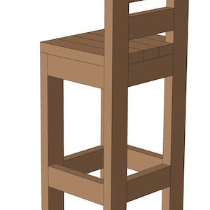 DIY Bar Stool Woodworking Plans: 2x4 Lumber Build With Step-by-step ...