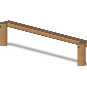 Kids Single Balance Beam Plans & Assembly Instructions - Comes With Cut ...