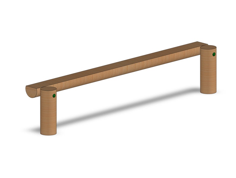 Kids Single Balance Beam Plans & Assembly Instructions Comes With Cut ...