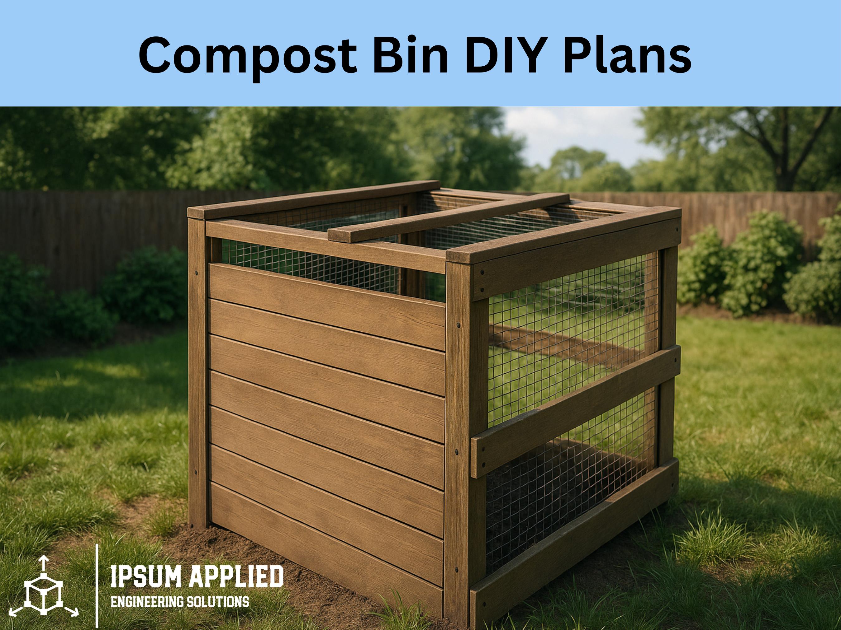 Wooden Compost Bin Plans