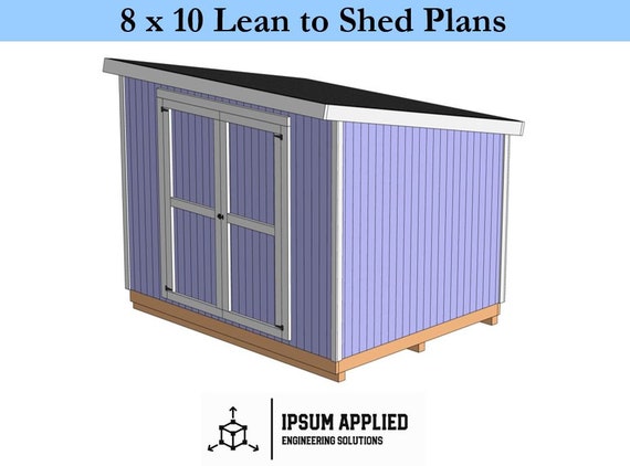 Shed Plans 8x10