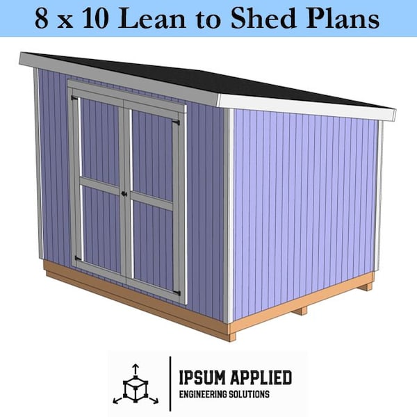 Lean to Shed Plans - Etsy