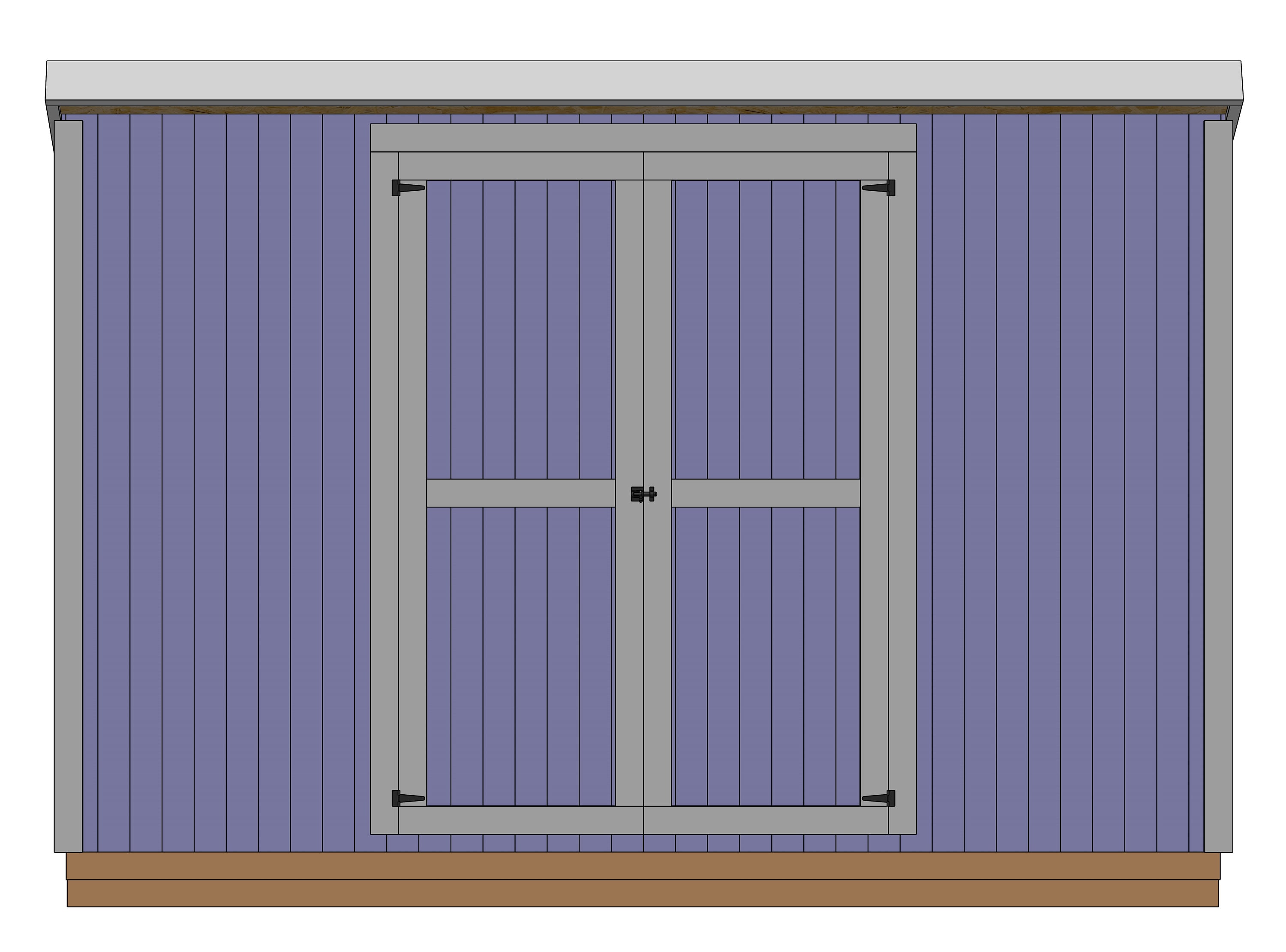 4x12 Lean-to Shed Plans: DIY Backyard Storage (PDF Blueprint) - Etsy