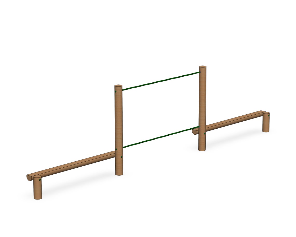 DIY Kids Rope Walk Woodworking Plans With Balance Beams (digital ...