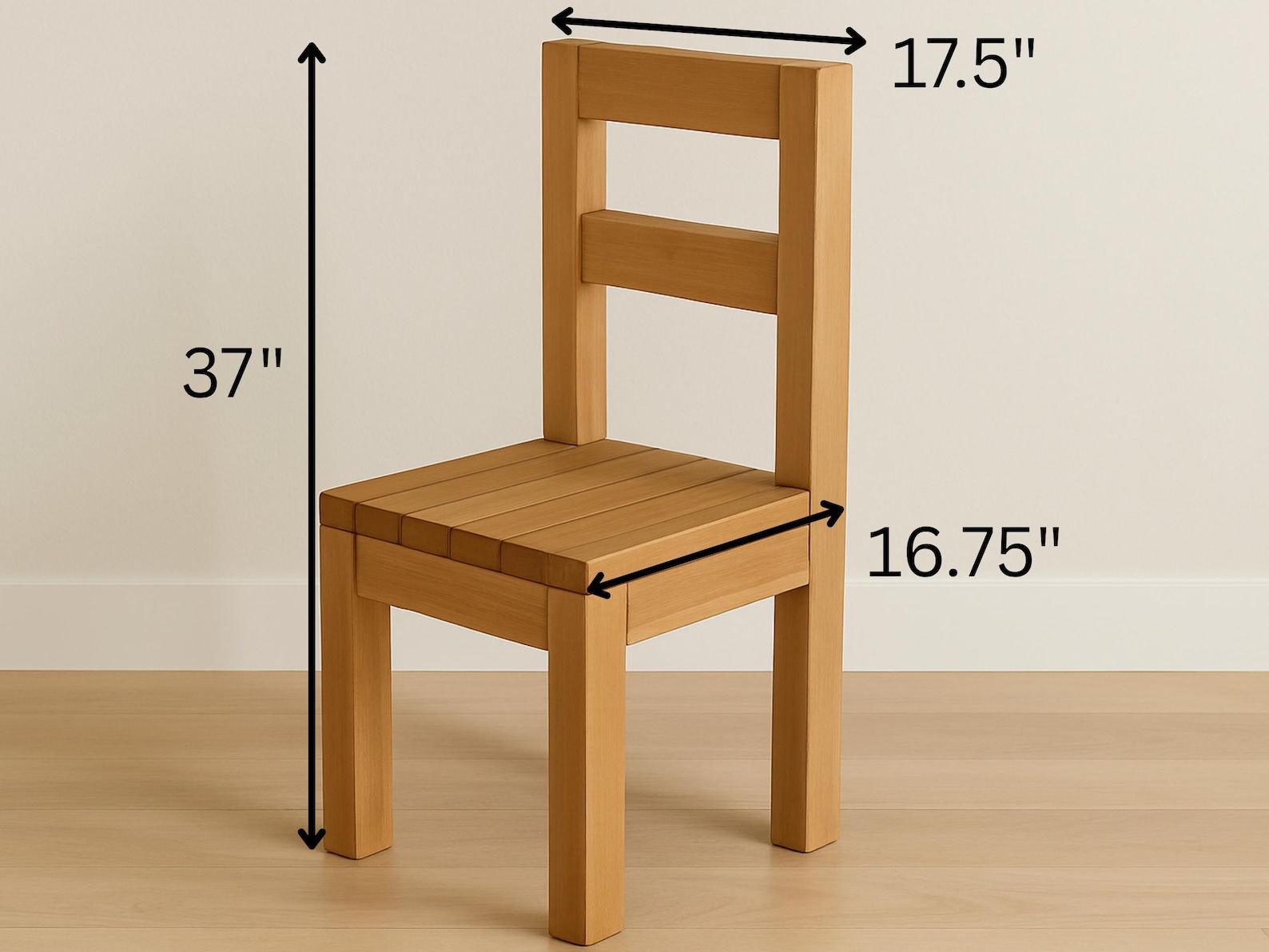 DIY Wooden Chair Plan: 2x4 Lumber Build (PDF Download) - Etsy