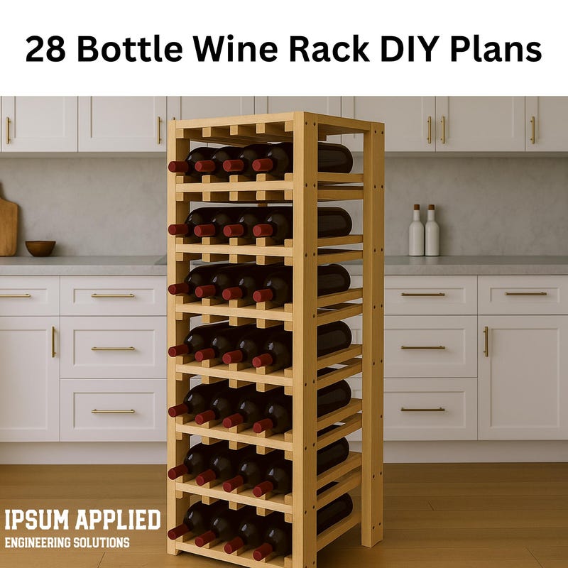Wood Plans for Wine Rack - Etsy